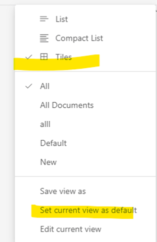 Tiles View - Microsoft Q&A