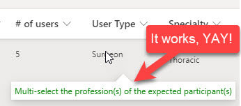 Hover box to display discription on modern SharePoint list - Microsoft Q&A