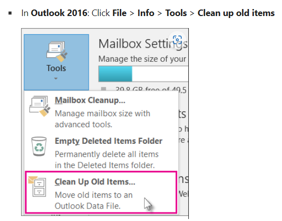 Why Outlook Mailbox Still Full Even After Deleting Data? - 4 Top Fix