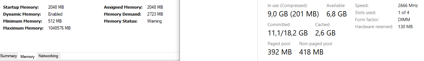 Hyper-V dynamic memory not allocating more - Microsoft Q&A