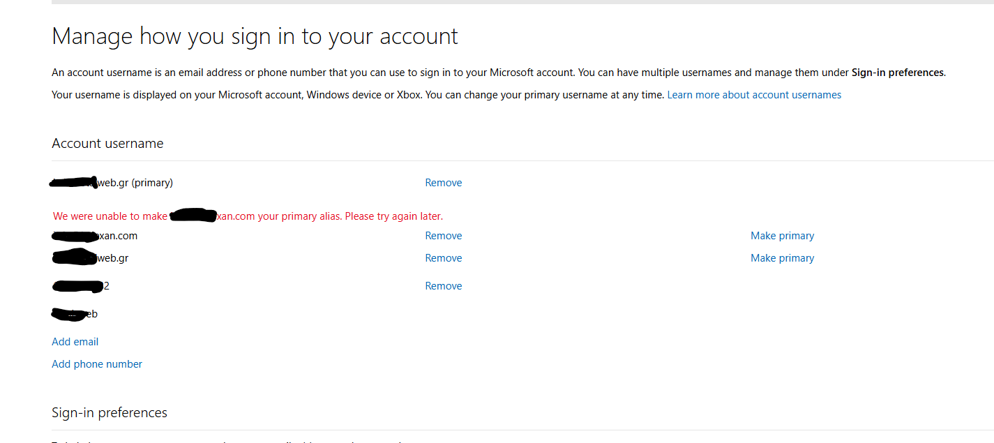 Cannot add email as alias to my account - Microsoft Q&A
