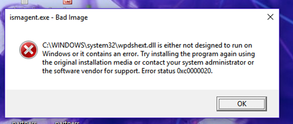 Windows 10 error code 0xc0000020 - Microsoft Q&A