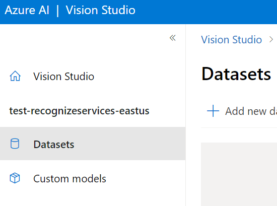 Deployments options doesn´t appear in Vision Studio - Microsoft Q&A