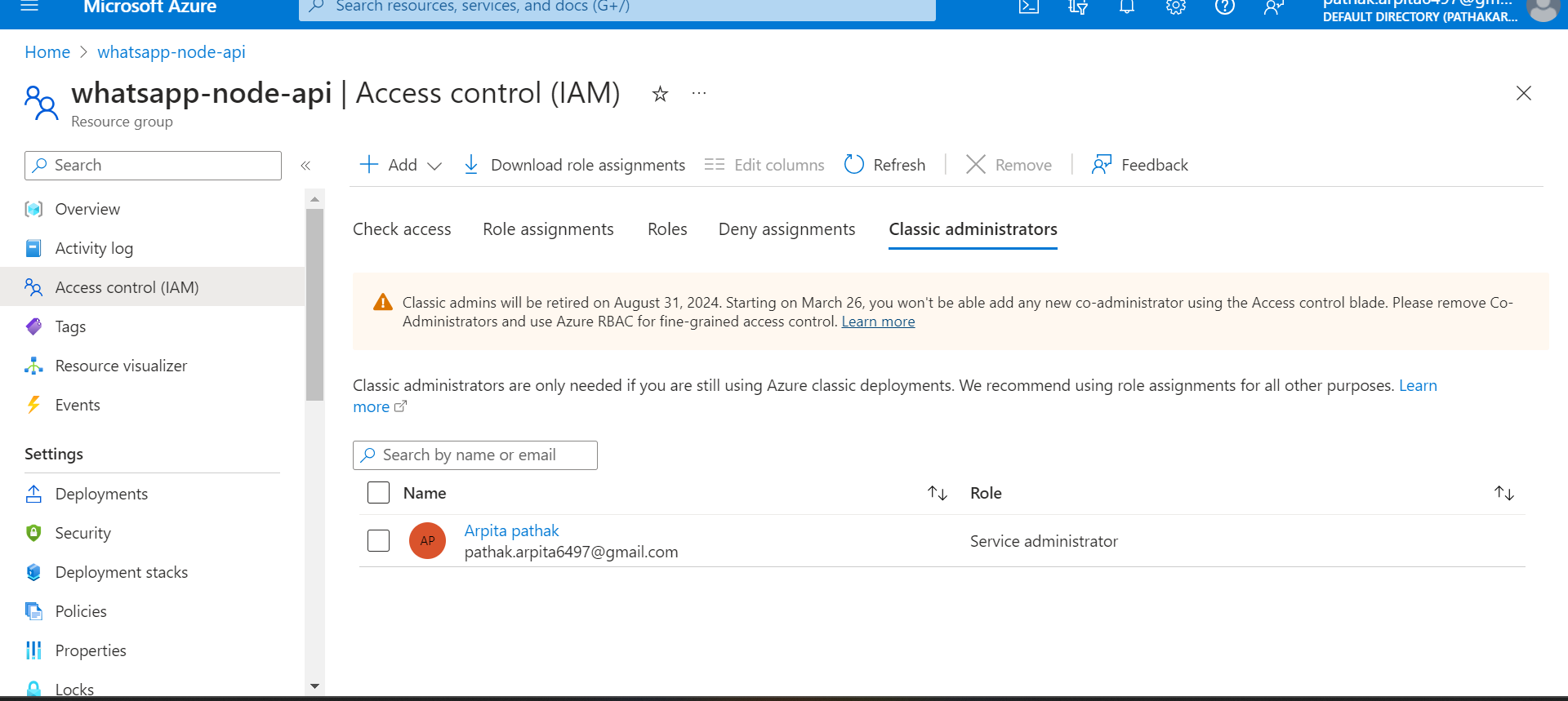 Transition to role-based access control (RBAC) in Azure by 31 August ...