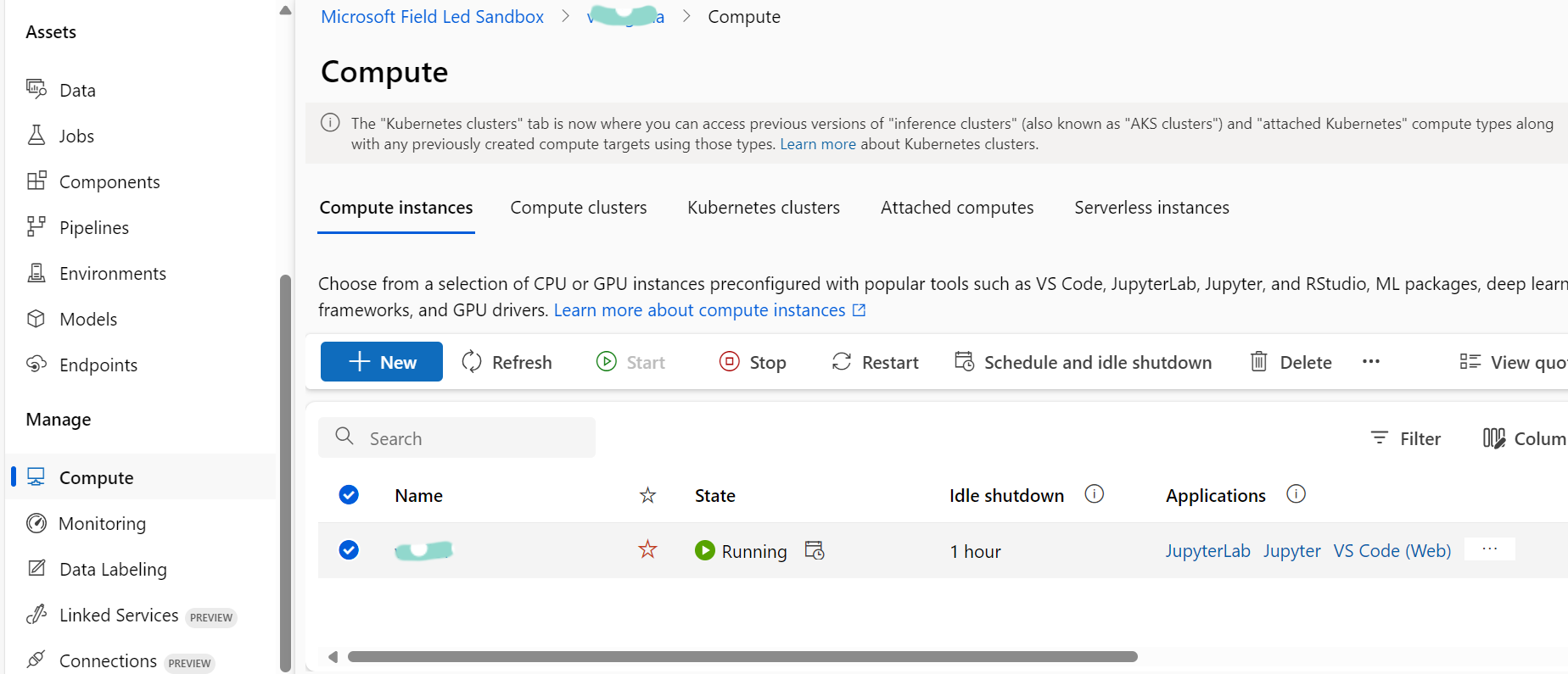 Azure ML Studio Failed to Authenticate to the compute - Microsoft Q&A