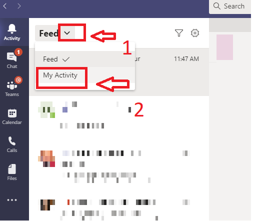 How can you see your activity in MS teams ? - Microsoft Q&A