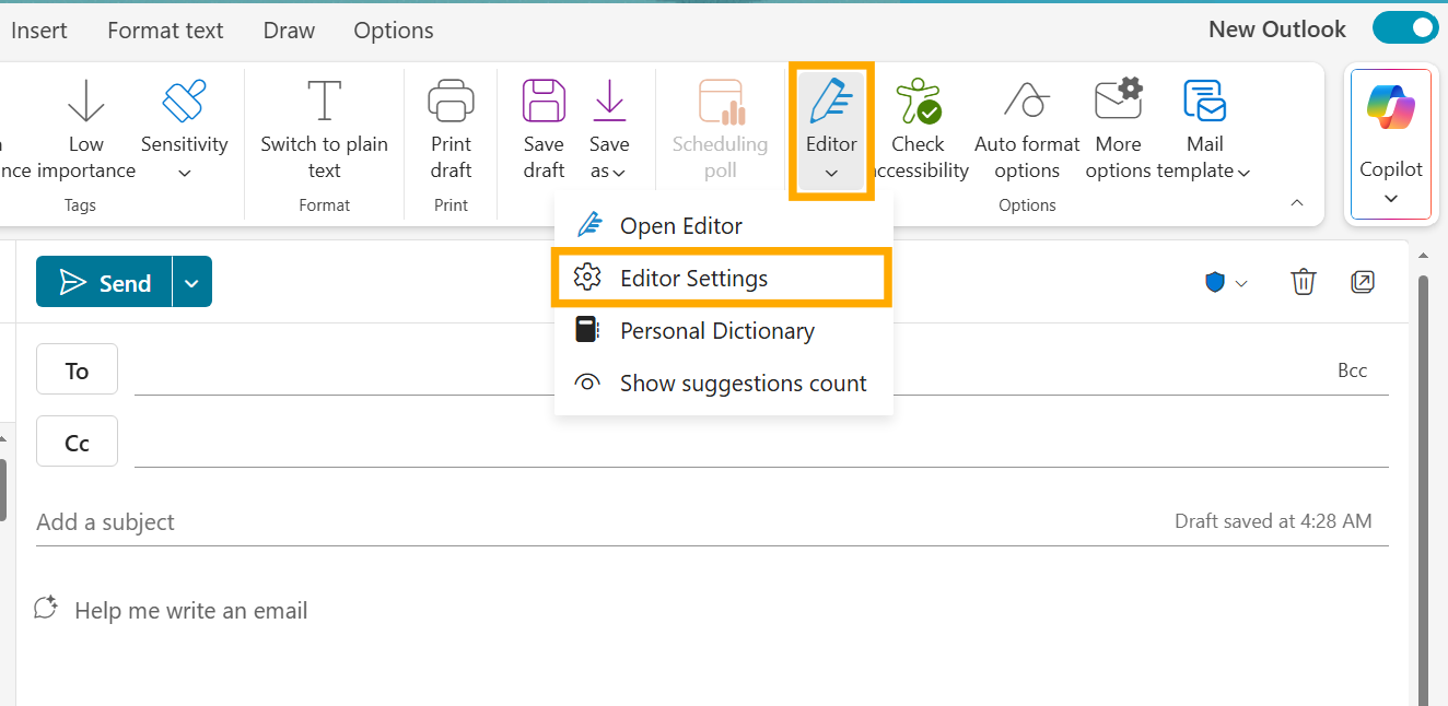 Why is there no spell check for the new Outlook on Windows 11 ...
