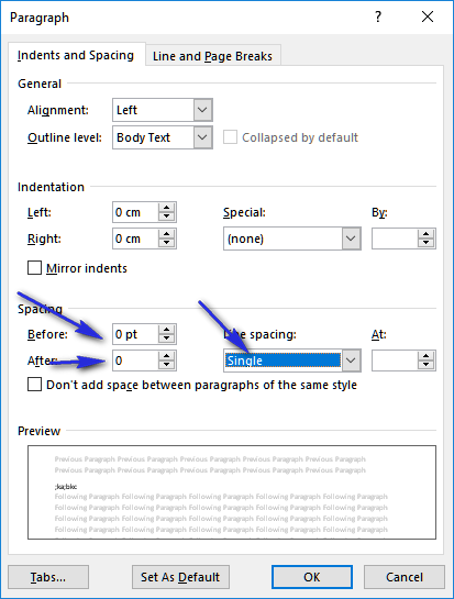 Extra spacing above and below text lines - Microsoft Q&A
