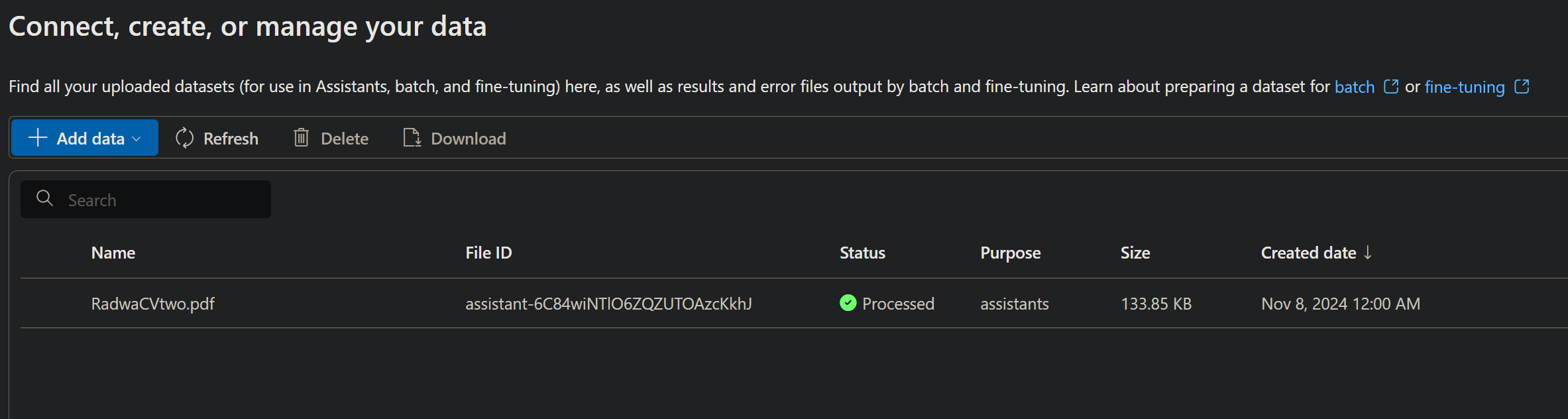 Uploading Files with "assistants" purpose - Microsoft Q&A