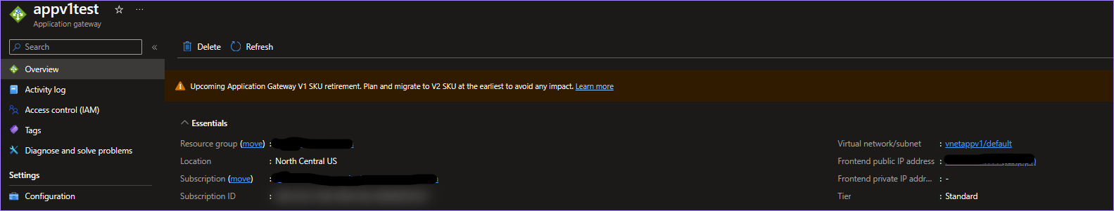 Unable to deploy APP Gateway V1 - Microsoft Q&A Unable to deploy APP Gateway V1 - Microsoft Q&A