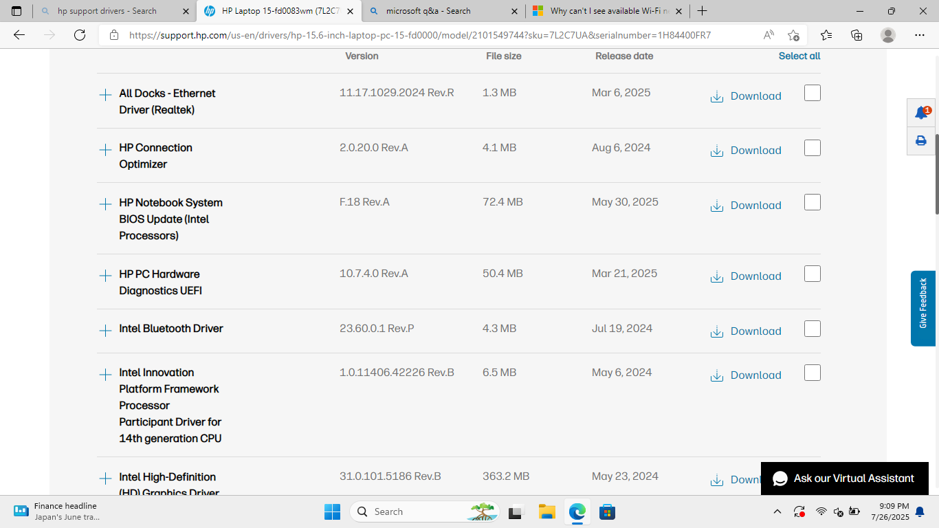 Why can't I see available Wi-Fi networks when I go to "Network and Internet" in my settings ...