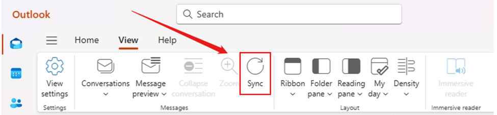 Is there any refresh button in Microsoft Outlook Desktop application? If not, please add a ...
