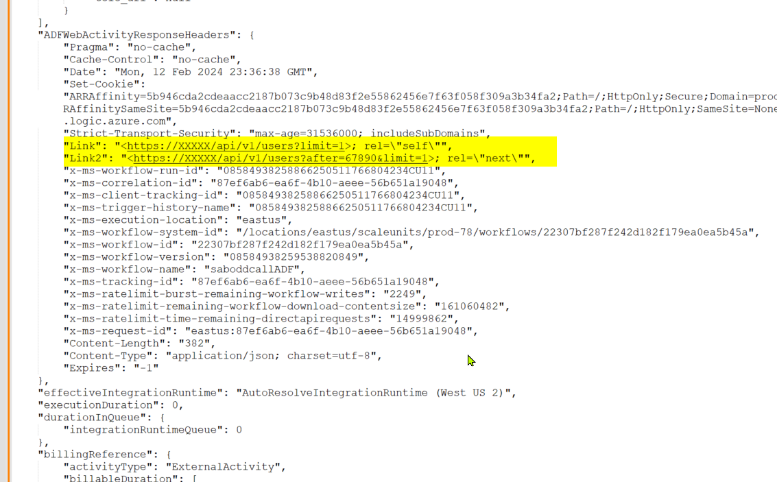 ADF - Pagination with Headers not working correctly - Microsoft Q&A ADF - Pagination with Headers not working correctly - Microsoft Q&A