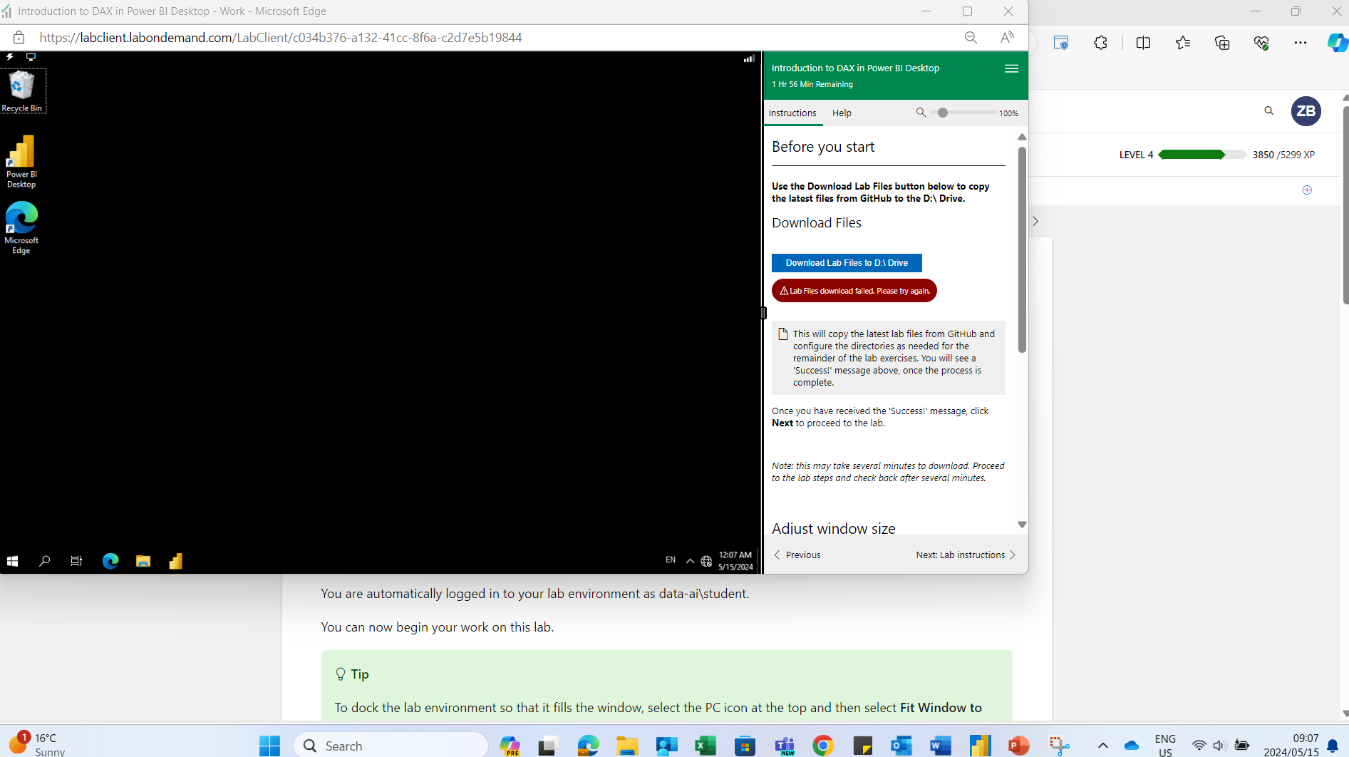 Cannot access DAX definitions in this lab - Microsoft Q&A