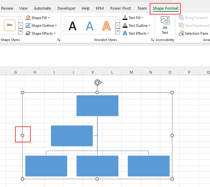 SmartArt in Excel. Can’t find Text Pane. No arrow on left of chart ...