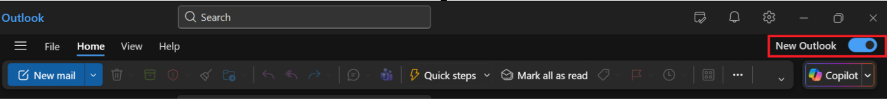 how to change from the new outlook to classic outlook - Microsoft Q&A