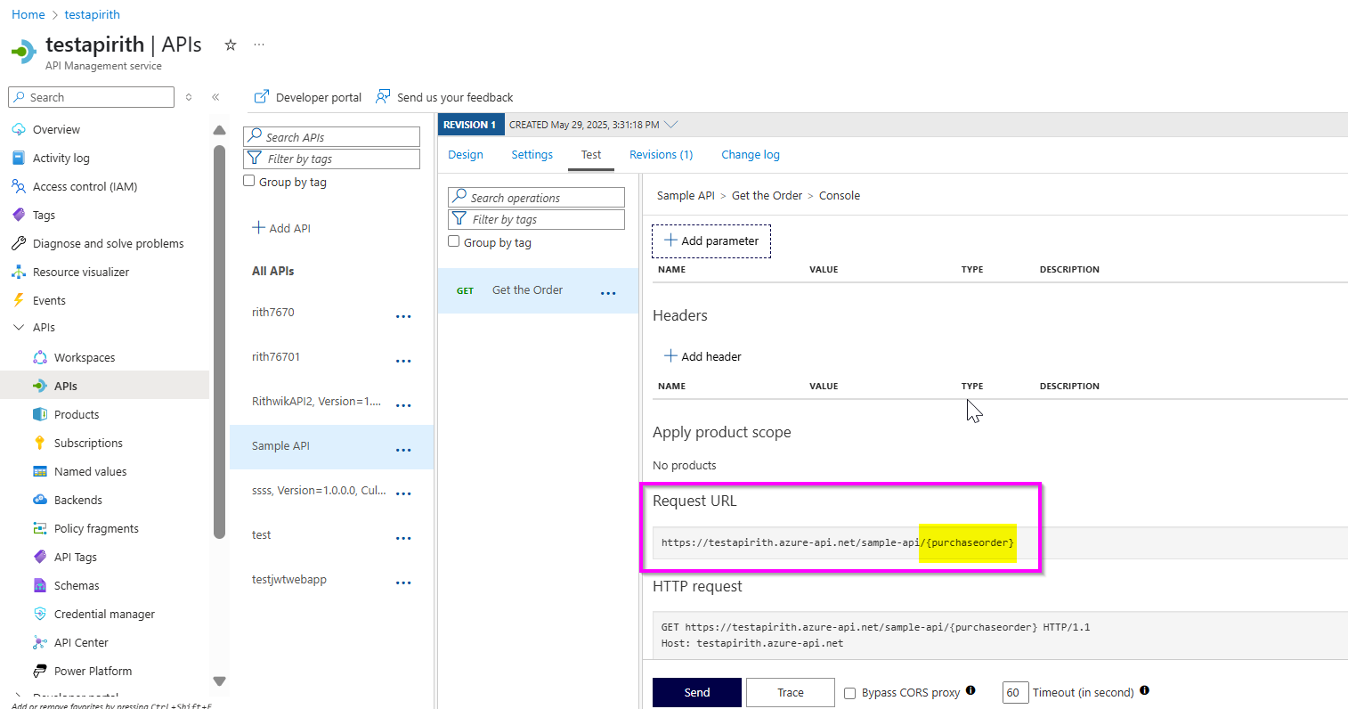 Cannot Create Api On Azure Api Management Which Contains In The Url Path Using Bicep