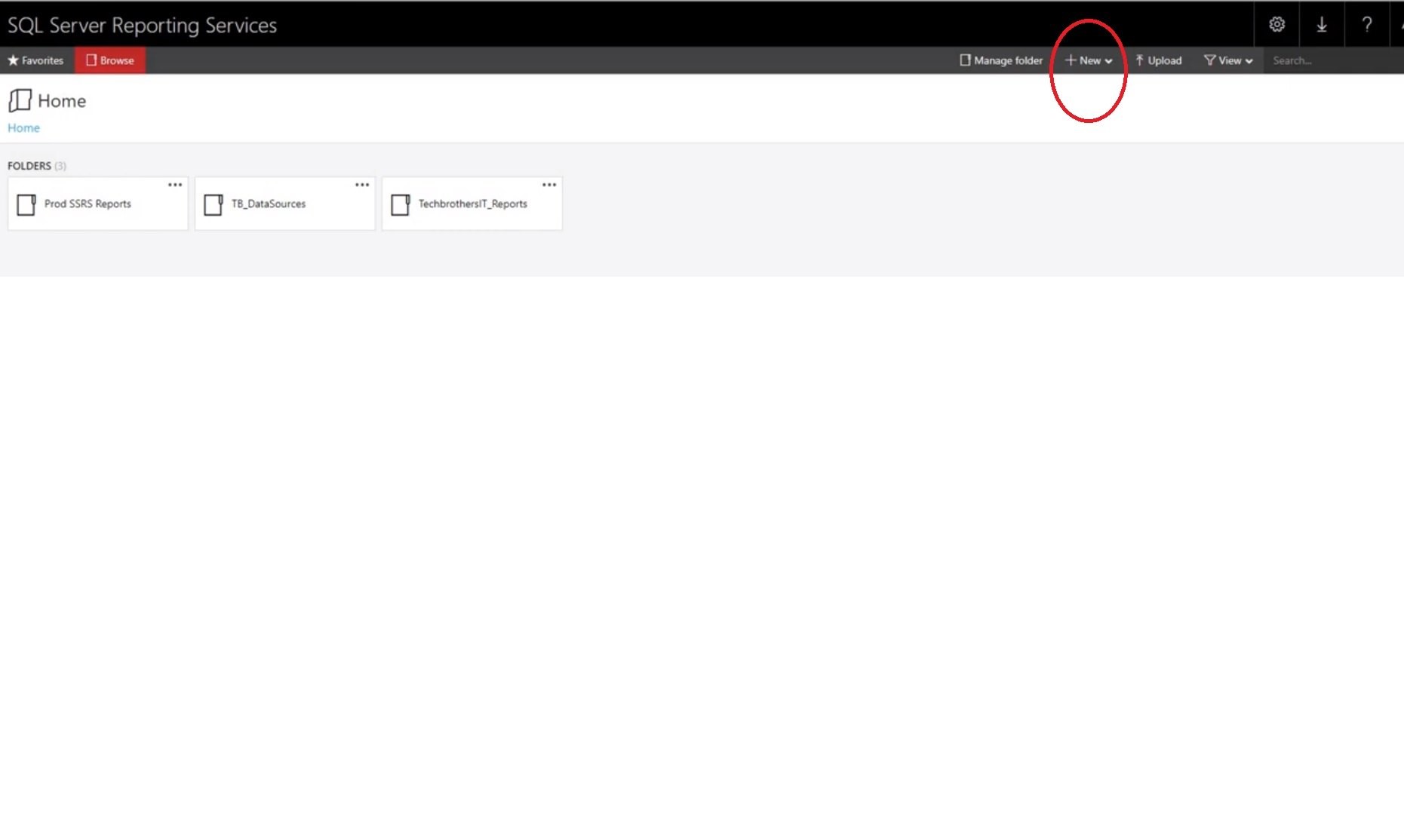 How to add "new" function on reporting server - Microsoft Q&A