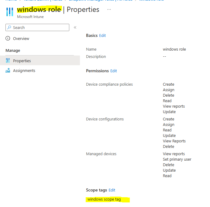 Create custom role for Intune - Microsoft Q&A