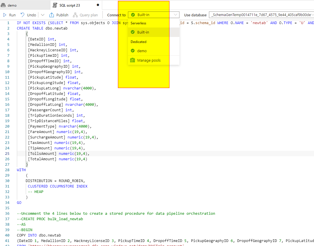 Getting Error In Synapse Notebook While Writing Spark Df To Table In