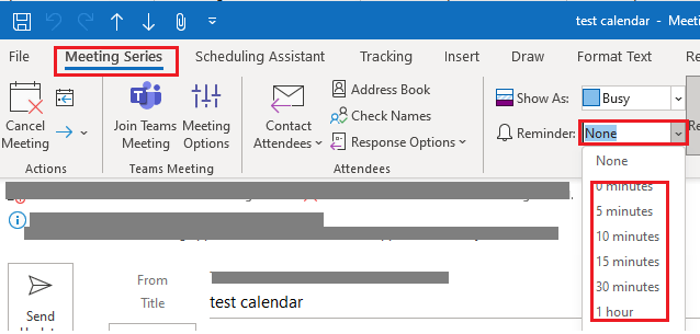 Reminders for recurring events in calendar - Microsoft Q&A
