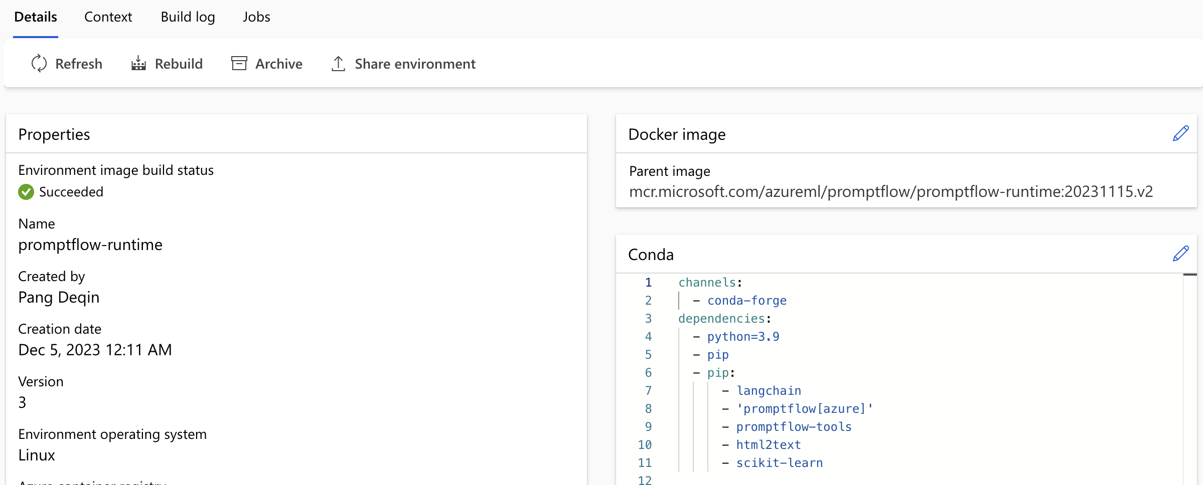 How to fix this prompt flow managed online endpoint deployment issue - Microsoft Q&A