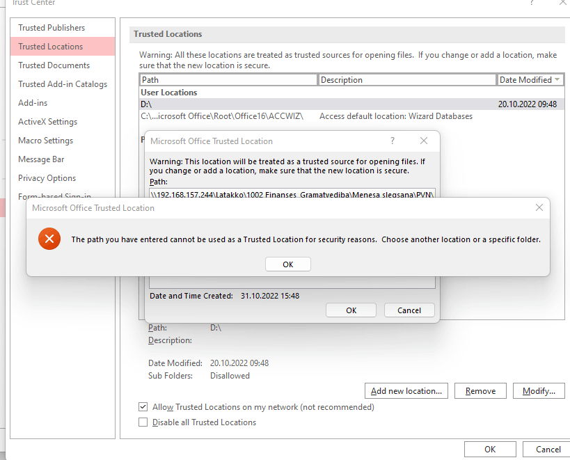 Access macros button not working - Microsoft Q&A
