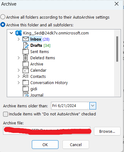 the message store has reached its maximum size message error 0x8404060C - Microsoft Q&A