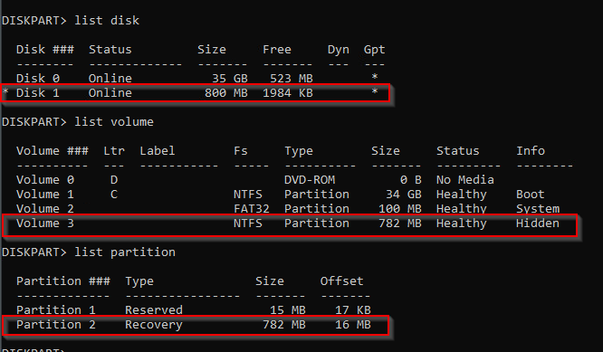 Moving the WinRE Recovery partition to a different disk - Microsoft Q&A