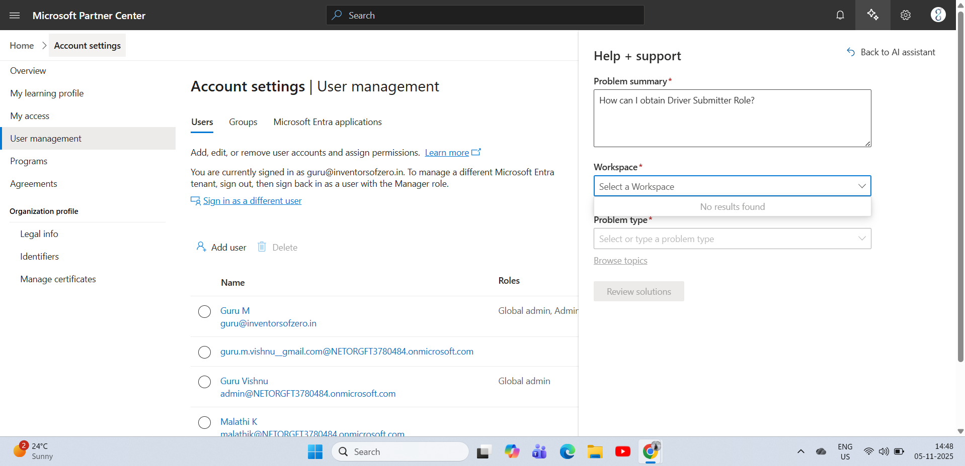 How to Obtain Driver Submitter Role in Microsoft Partner Center ...