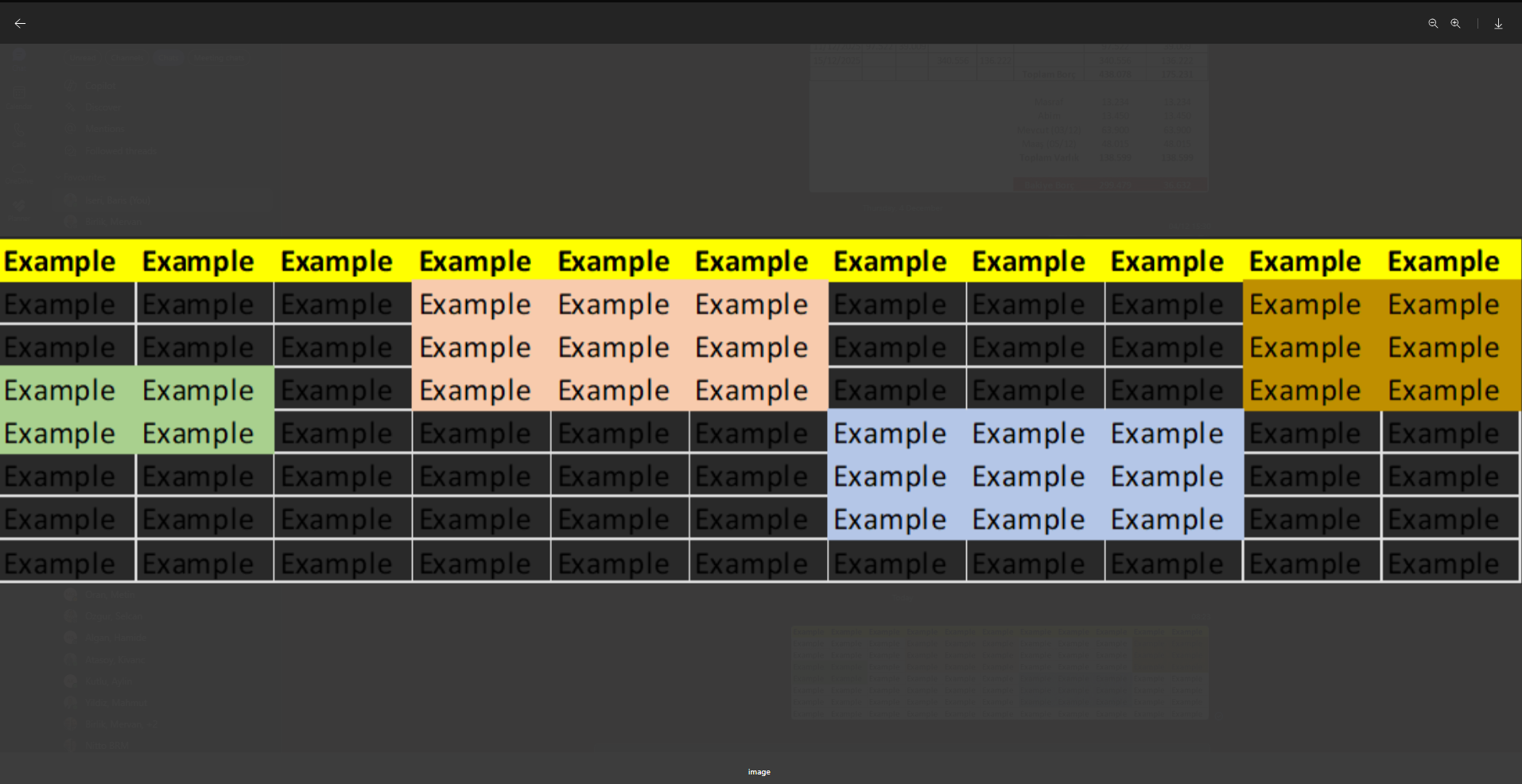 Excel background interruption with Teams theme. - Microsoft Q&A