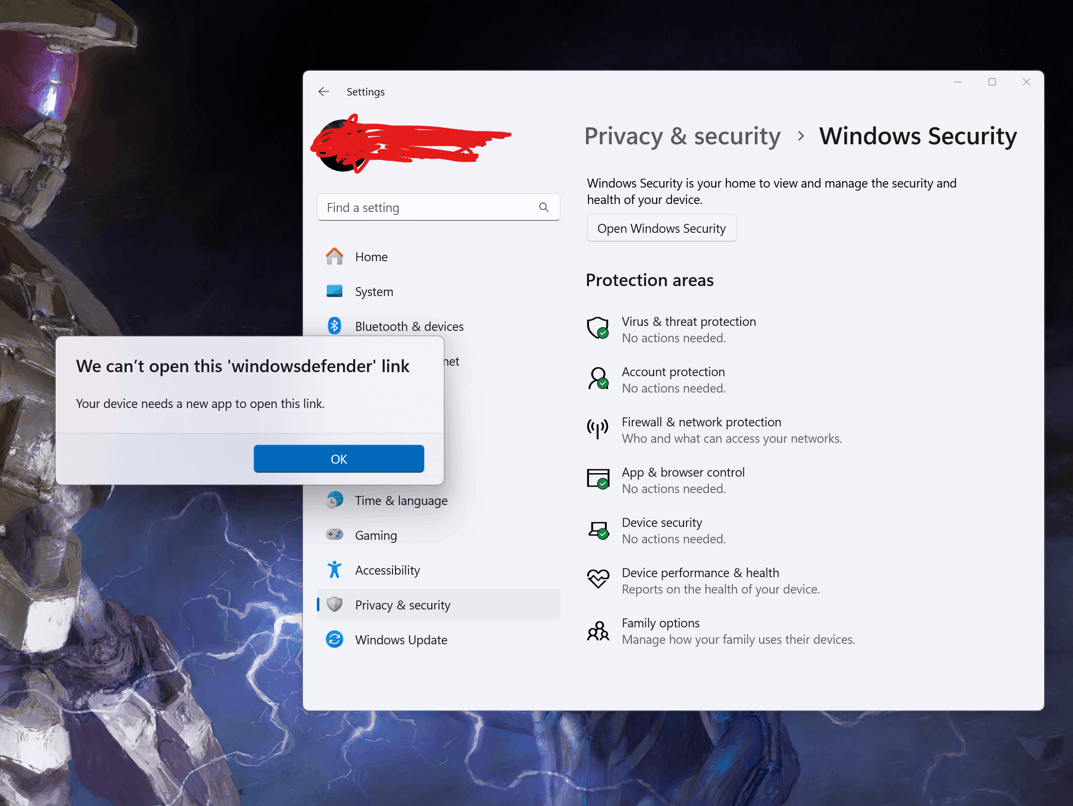 Windows Defender Firewall will not allow me to restore default settings ...
