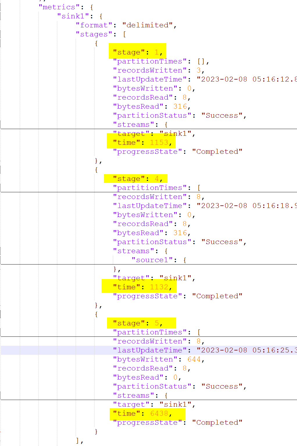 output log time - Microsoft Q&A
