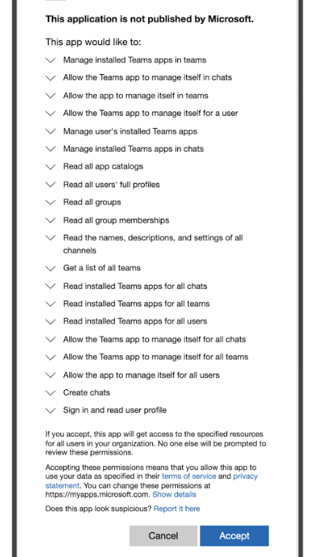 Permission issues installing custom app for users - Microsoft Q&A