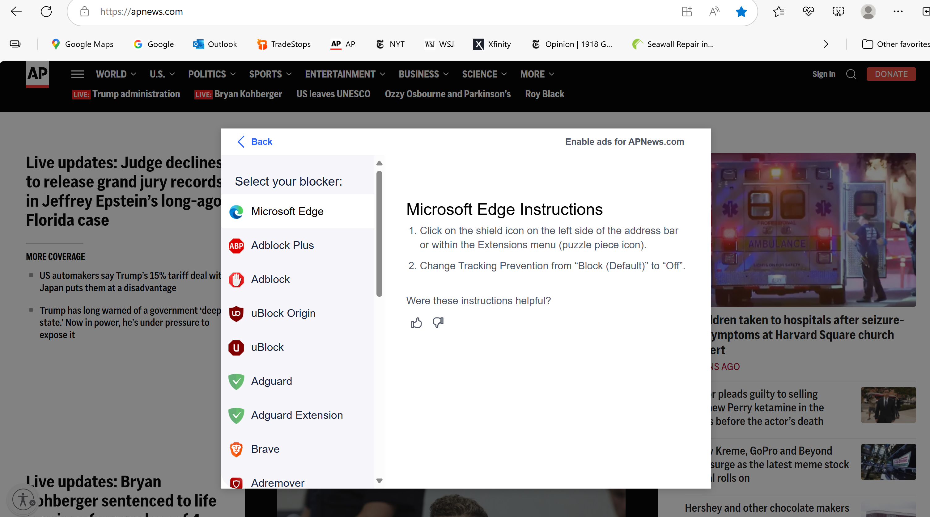 I can't turn off ad blocker on my laptop. - Microsoft Q&A