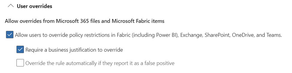 Data Loss Prevention - Override issue - Microsoft Q&A