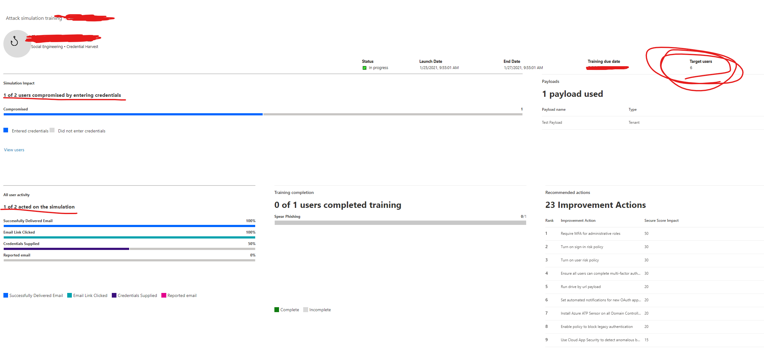 O365 Attack Simulation Reporting Issues - Microsoft Q&A