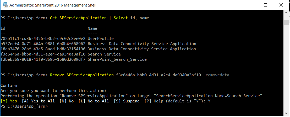 Search Service Application deletion error :- The timer job did not complete running within the ...