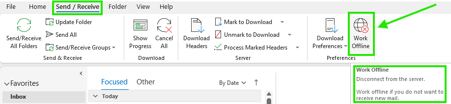 My email says I am offline - how do I fix if I do not have a send ...
