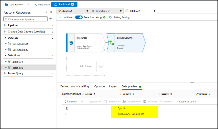 Date time preview for data flow error - Microsoft Q&A