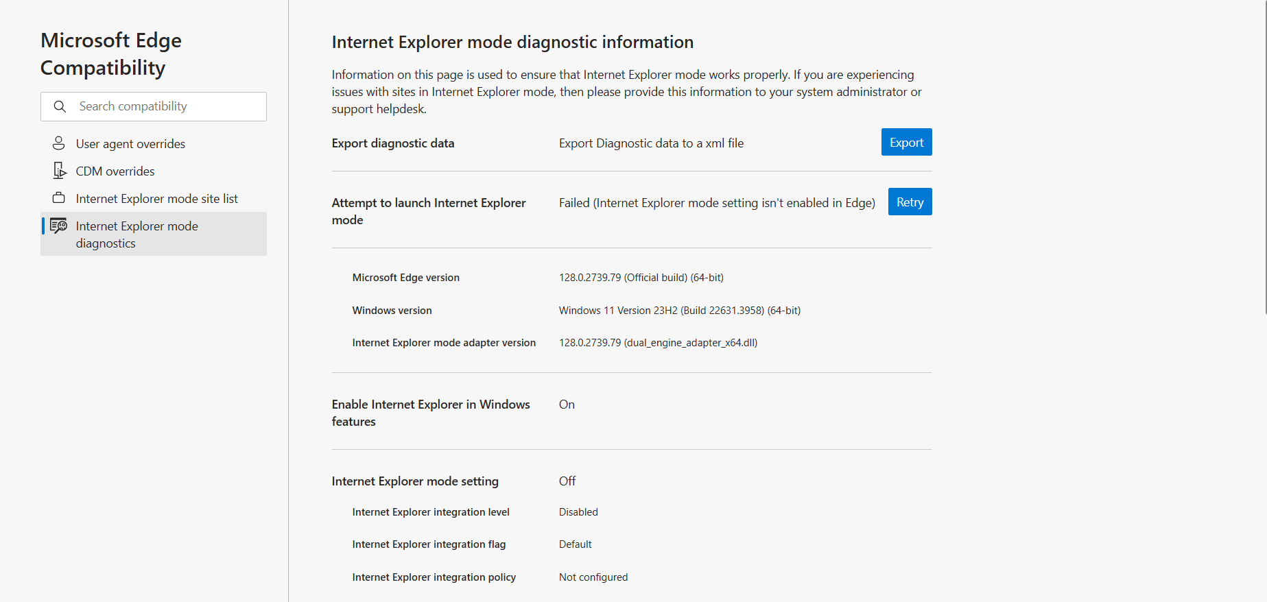 i am trying to open a website in explorer while using microsoft edge ...