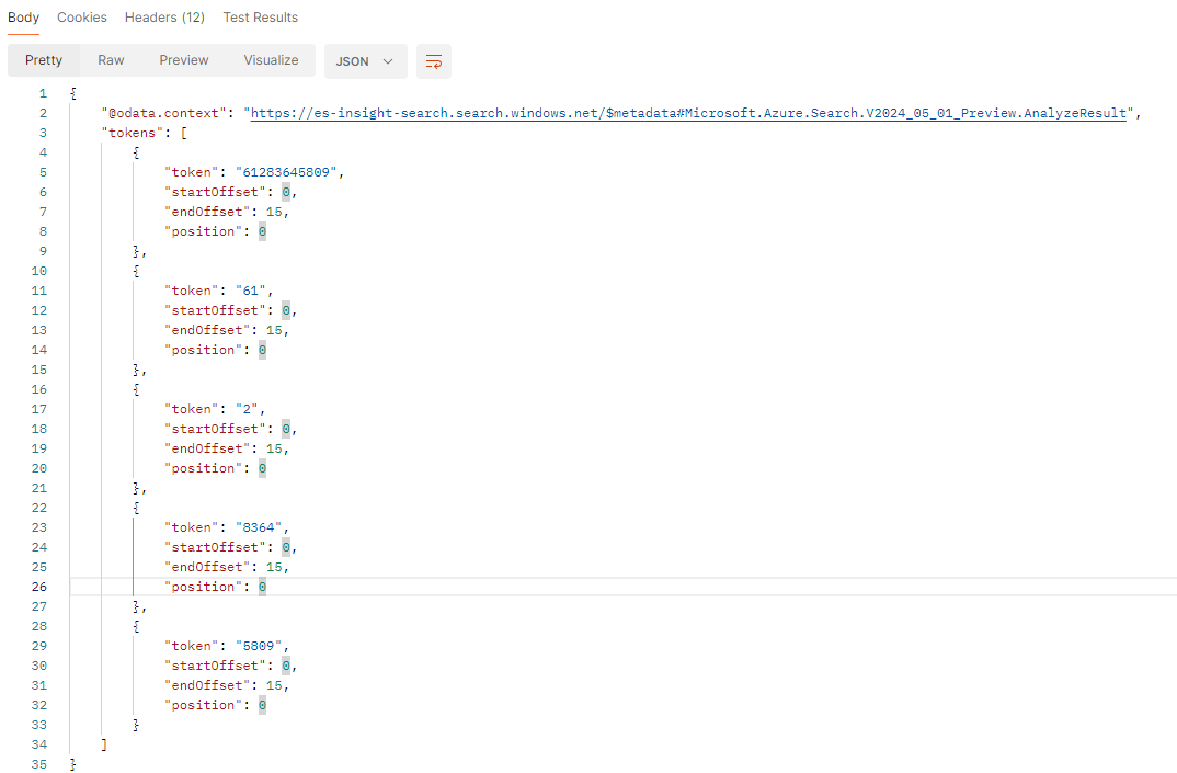 AI Search tokenize phone numbers - Microsoft Q&A