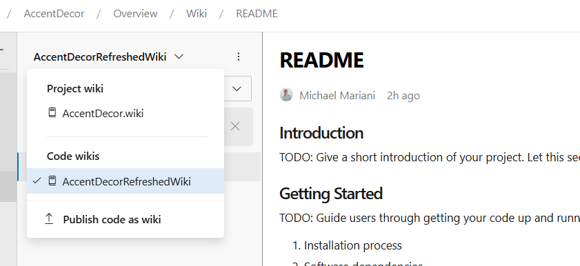 I need to reindex azure devop services wiki - Microsoft Q&A