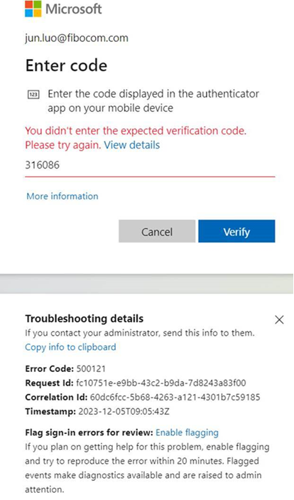 Cannot enter 'Windows Dev Center' by the code from authenticator ...