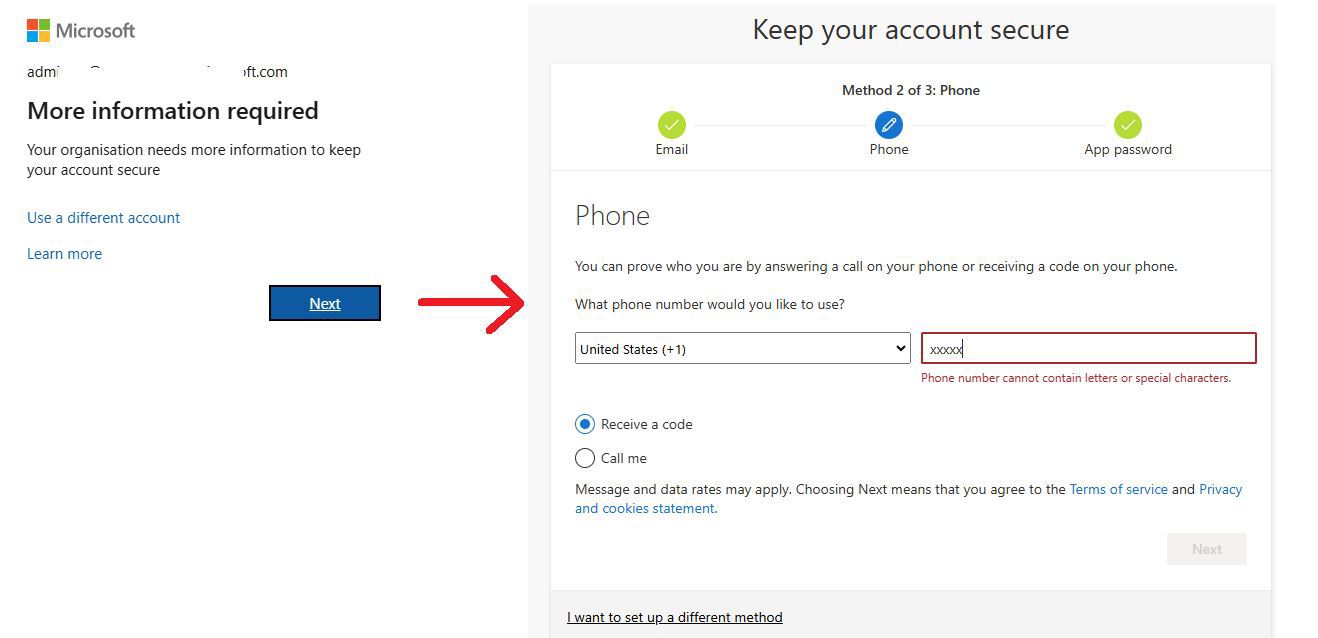Keep poup “More information required" for every sign in on 365 Admin ...