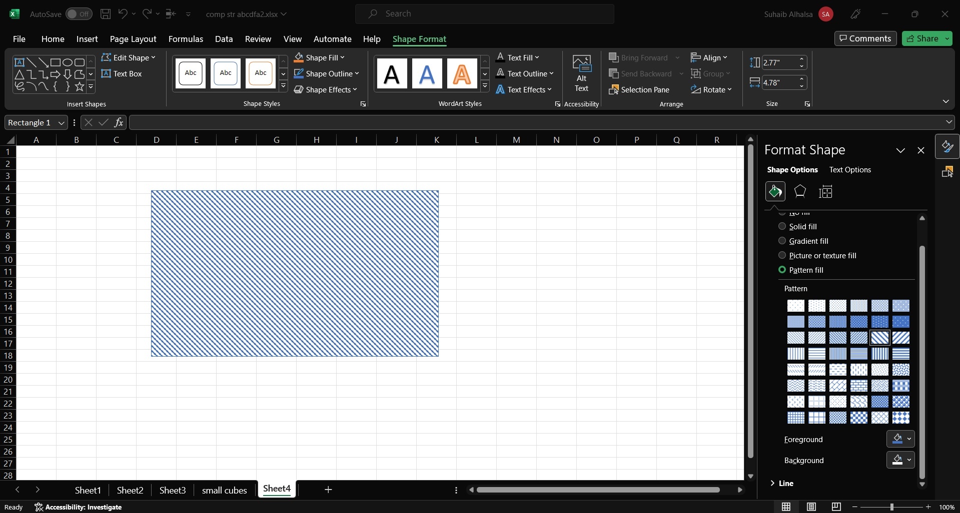PATTERN FILL OF SHAPES? - Microsoft Q&A