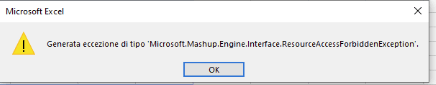 Power Query Error Message Microsoft Mashup Engine Interface Resource Access ForbiddenException ...