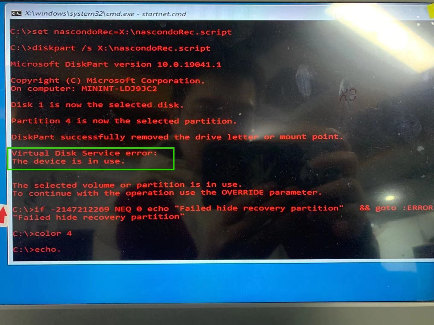 image.ffu deployment error reported - Microsoft Q&A