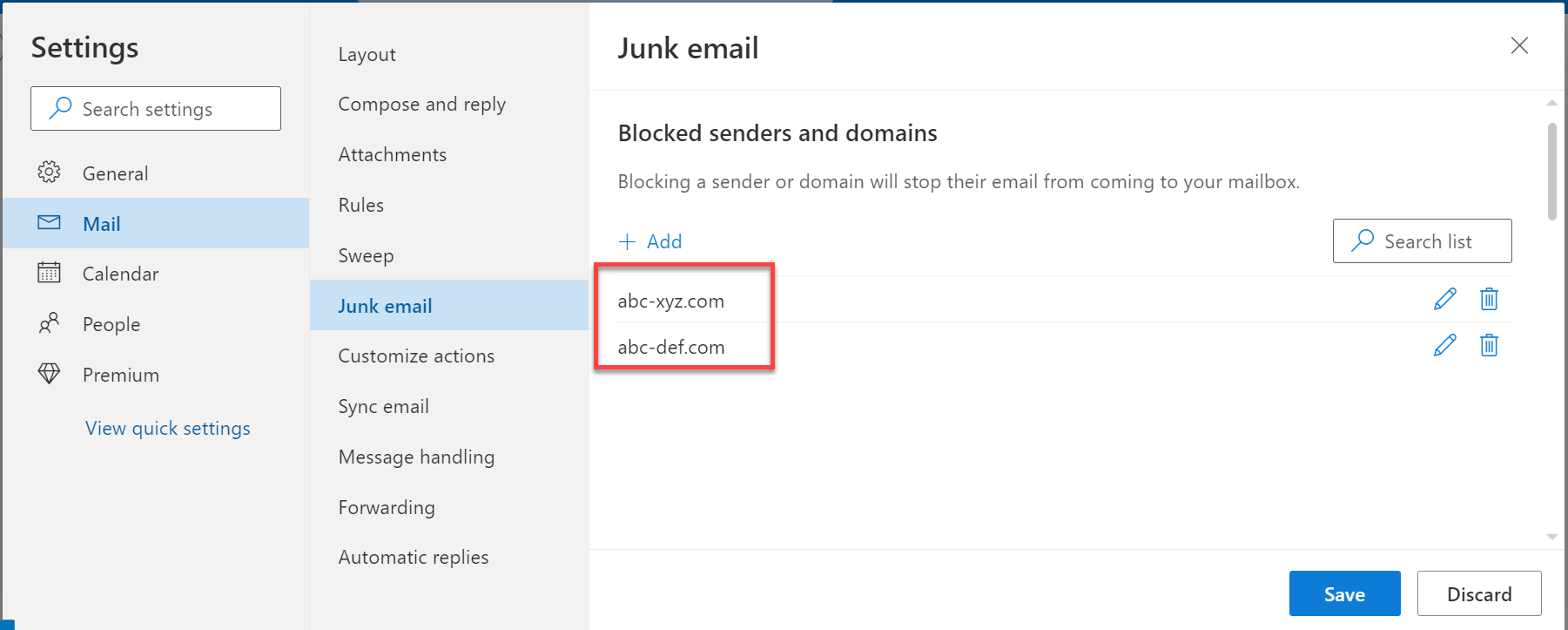 Cannot block a domain if it has hyphen in the name - Microsoft Q&A