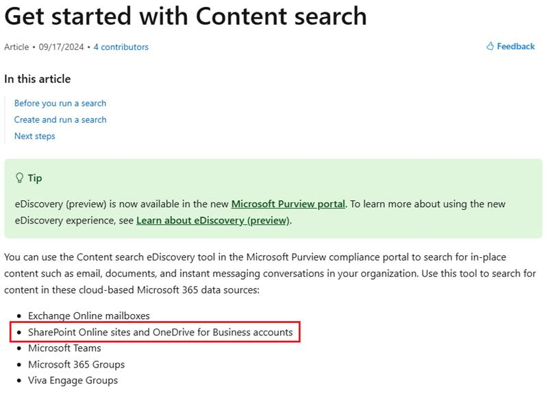 How can you search all your users OneDrive files at one time for keywords and have the file ...